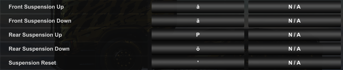 Add support for Suspension options (see image included) · Issue #284 · WerewolfCustoms ...