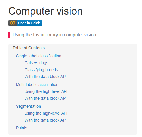 Table of Contents Goes to Incorrect Section · Issue #2796 · fastai/fastai · GitHub