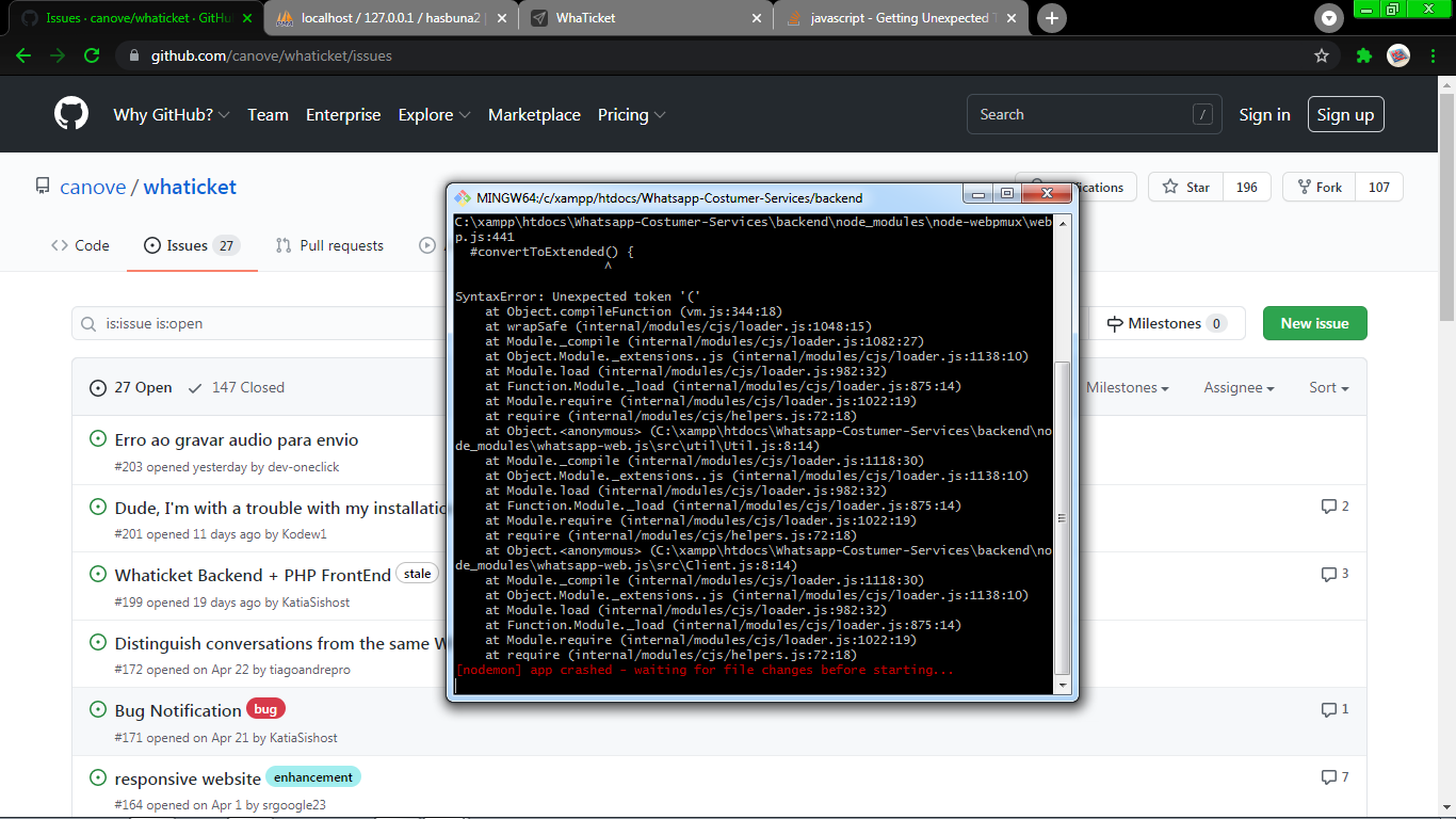need help, any solution? · Issue #204 · canove/whaticket-community · GitHub