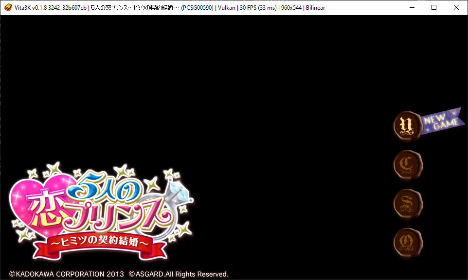 5-nin no Koi Prince: Himitsu no Keiyaku Kekkon [PCSG00590] · Issue #1812 · Vita3K/compatibility ...