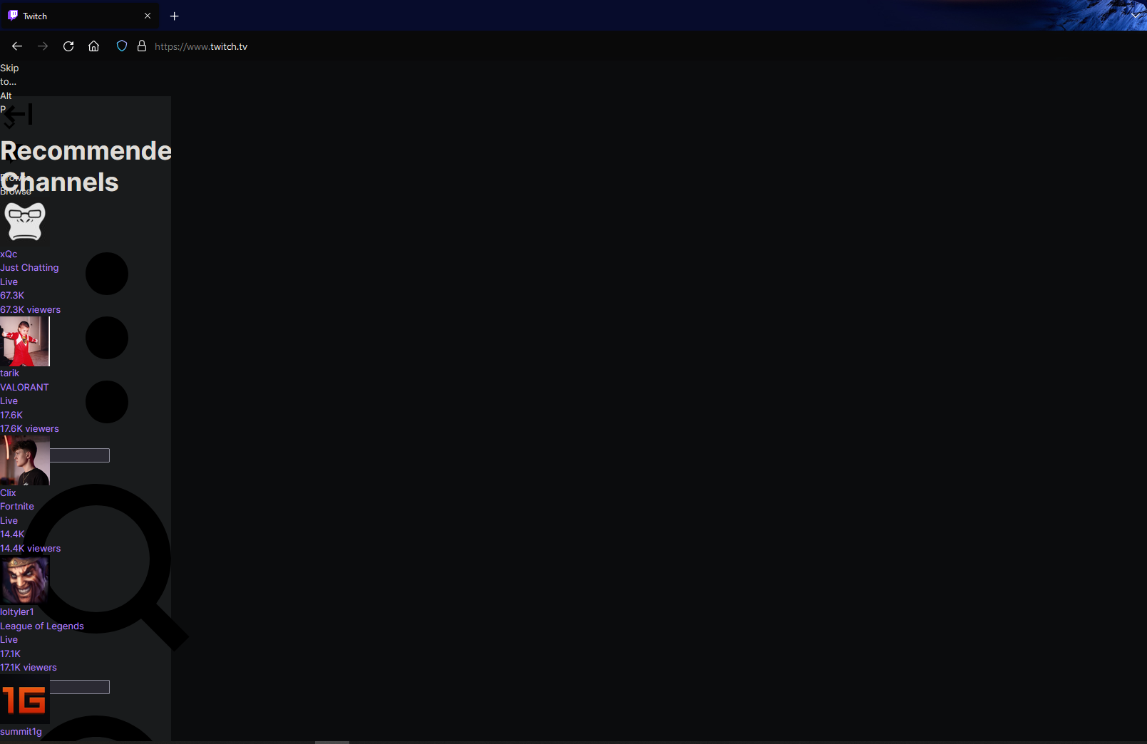 Broken Website Twitchtv · Issue 11315 · Darkreaderdarkreader · Github 