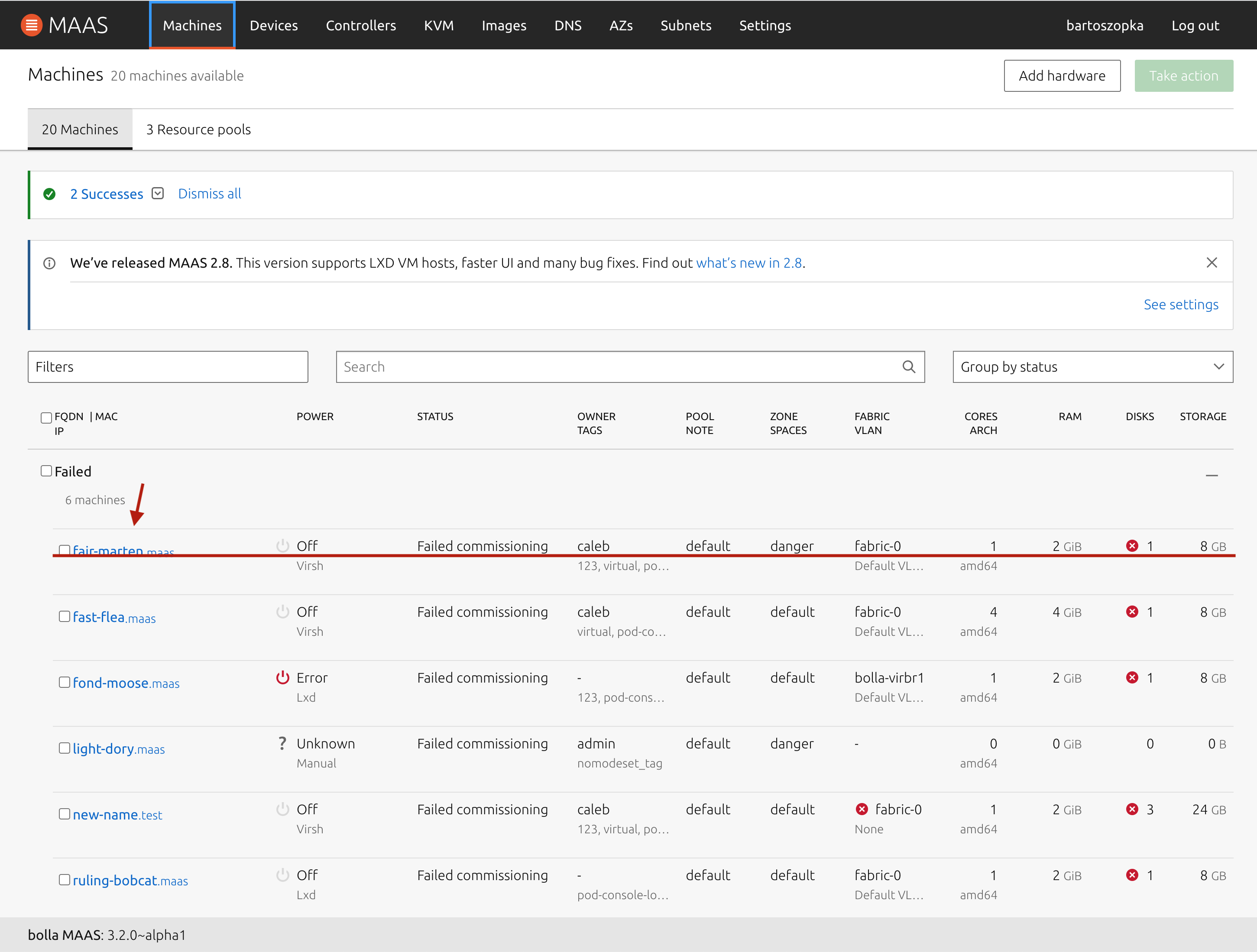 Fix MachineTable DoubleRow misalignment · Issue #3640 · canonical/maas-ui · GitHub