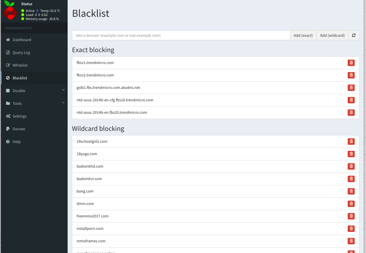 Unable to block some wildcard domains · Issue #1731 · pi-hole/pi-hole · GitHub