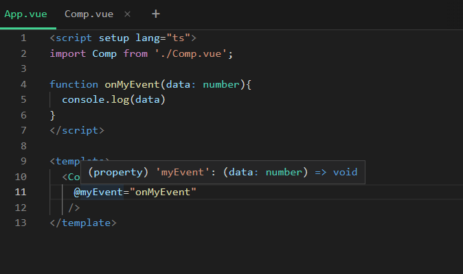 Lose Generic Component Events Type When Use Kebab Cased Listener · Issue 3476 · Vuejslanguage