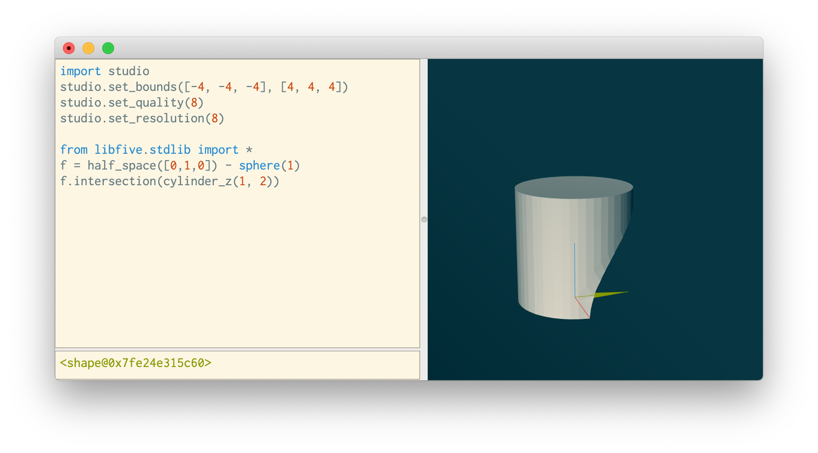 Remarks and questions regarding python bindings · Issue #400 · libfive/libfive · GitHub