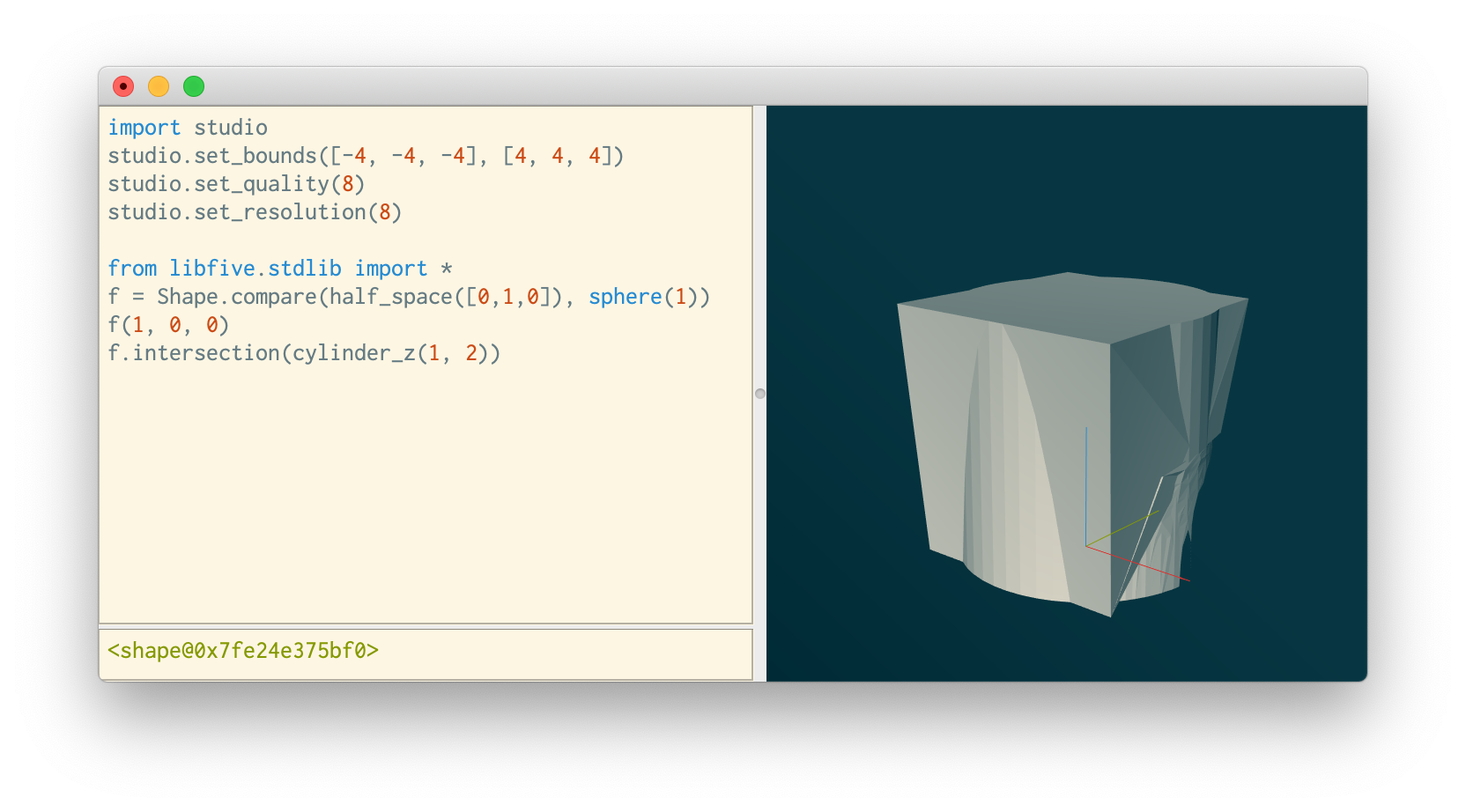 Remarks and questions regarding python bindings · Issue #400 · libfive/libfive · GitHub
