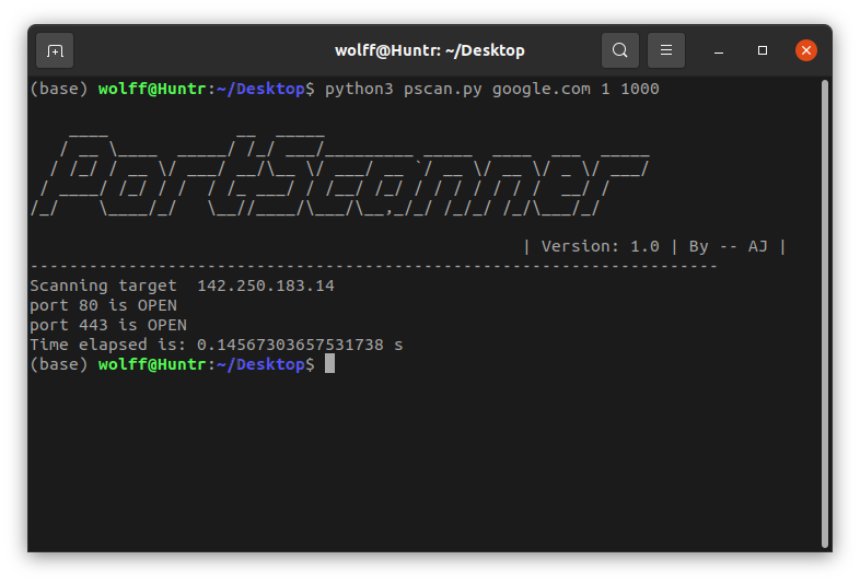 GitHub - aj-in/PortScanner: A simple and fast port scanner