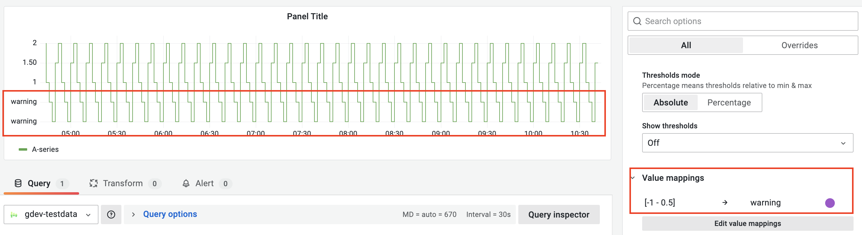 Timeseries: value mapping colour gets ignored · Issue #35310 · grafana/grafana · GitHub