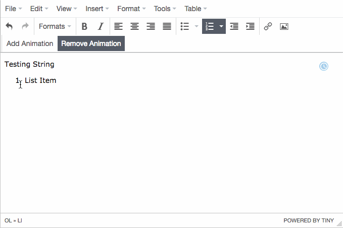 TinyMCE 4: Formatter.apply and remove doesn't work at the start or end of a tag. · Issue #4896 ...