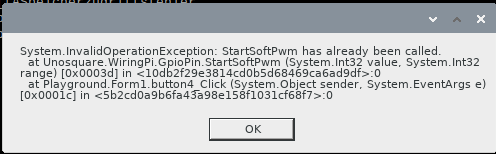 "StartSoftPwm" fails on second call · Issue #230 · unosquare/raspberryio · GitHub