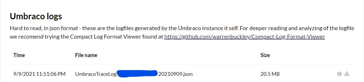 Logs not updated for almost 5 months in the portal · Issue #519 · umbraco/Umbraco.Cloud.Issues ...
