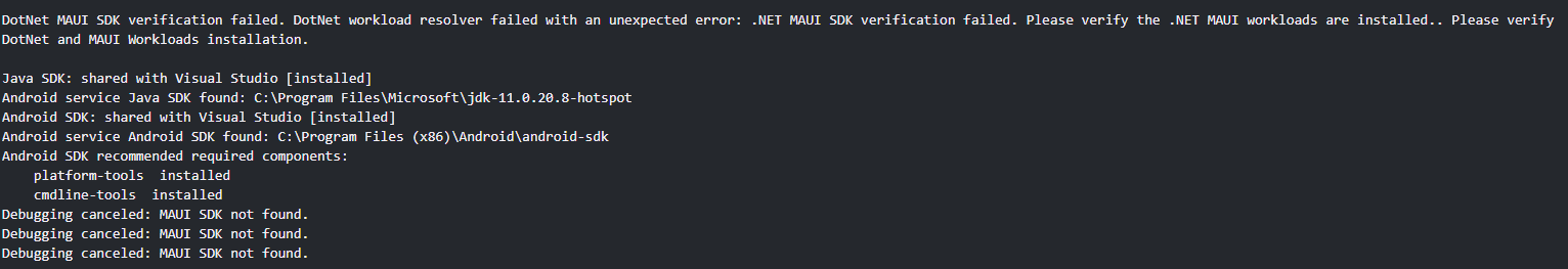 [BUG] NET MAUI SDK: not found · Issue #269 · microsoft/vscode-dotnettools · GitHub