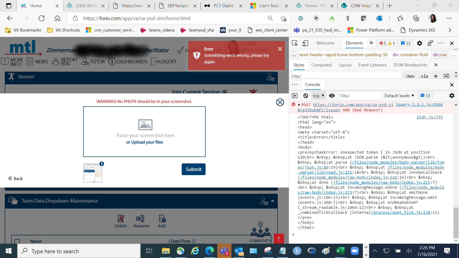ASAP BUG Sim UI: "Failed" when joining Ind_world for team Errors w/Loading Data & Reporting a ...