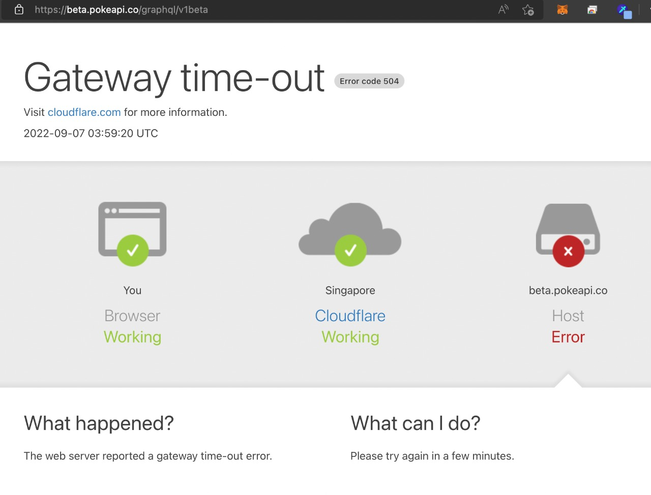 GraphQL API seems to be down? · Issue #670 · PokeAPI/pokeapi · GitHub
