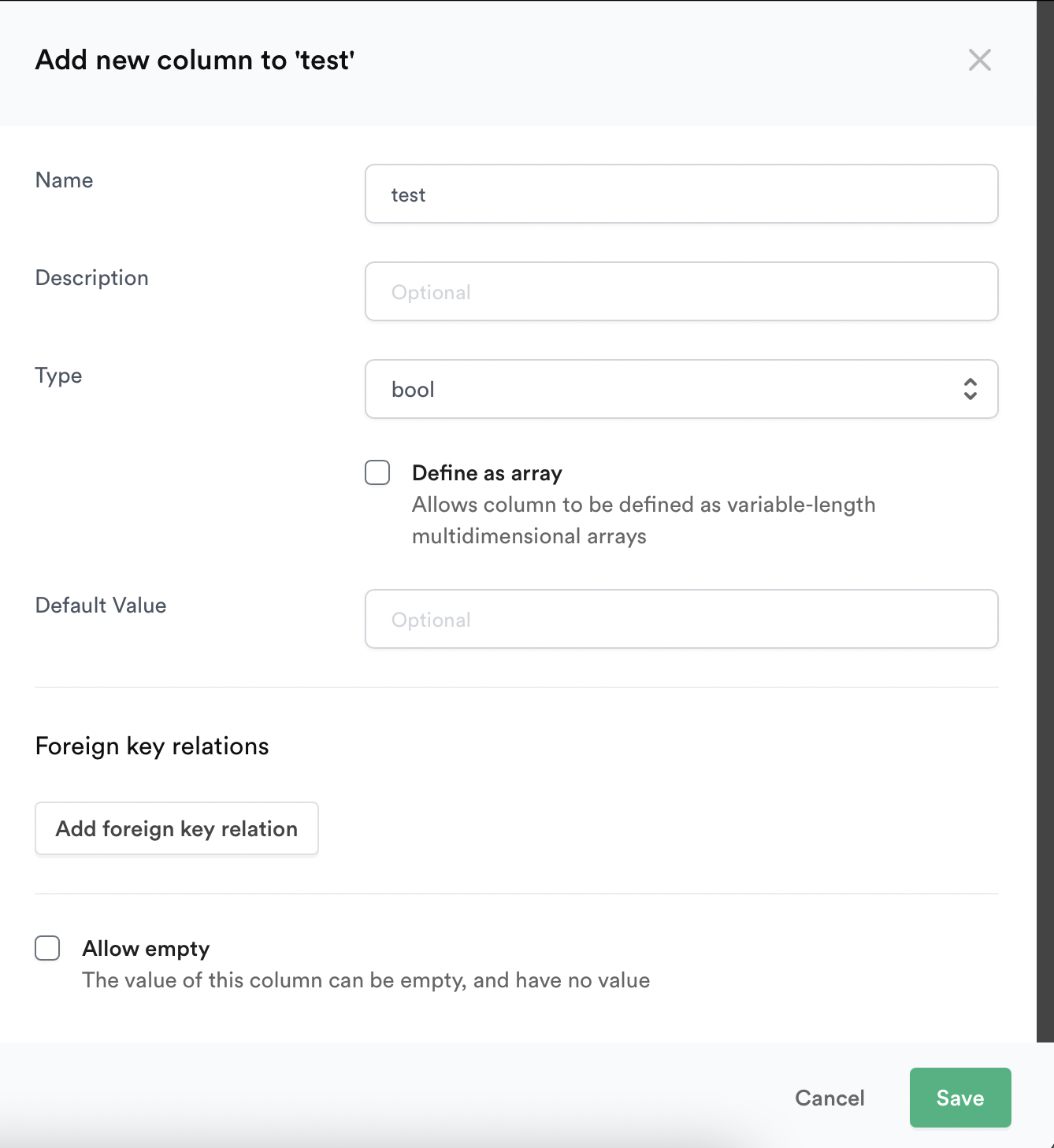Default column type (bool) doesn't save · Issue #1963 · supabase/supabase · GitHub