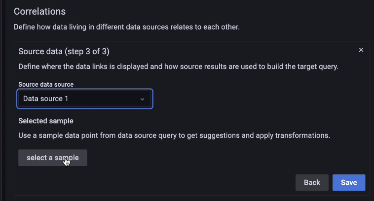 Glue: Add sample selector to correlations editor to enable autocomplete · Issue #60965 · grafana ...