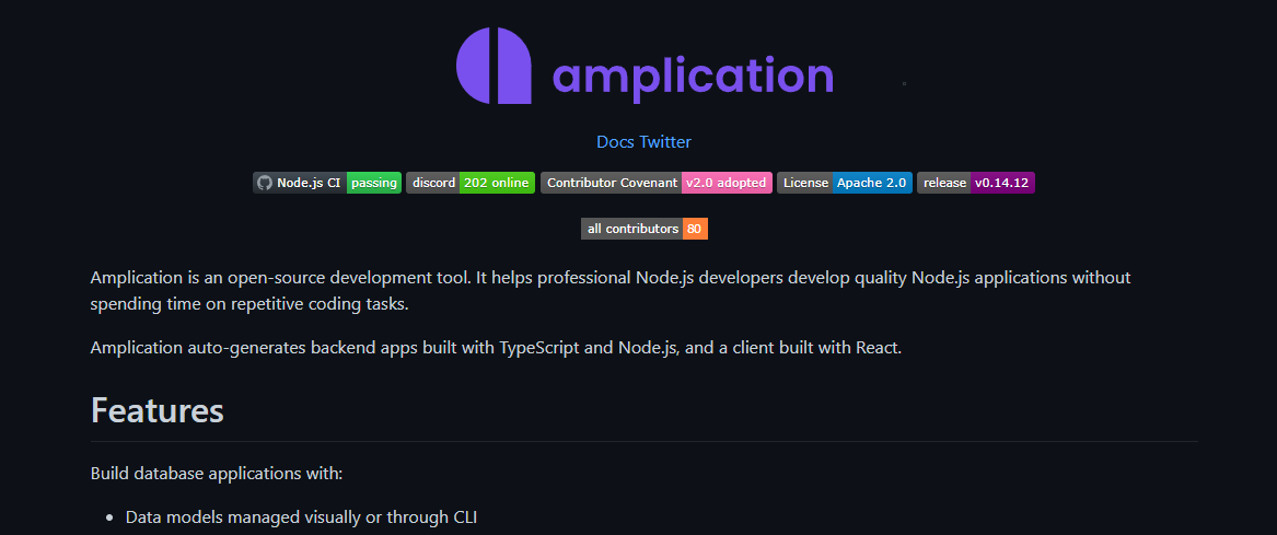 Adding & improving links in the README header · Issue #3615 · amplication/amplication · GitHub