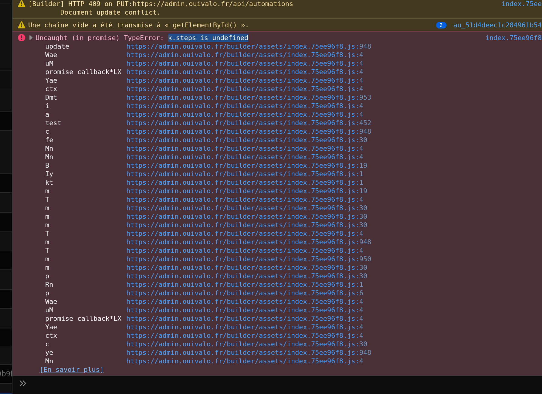 [BUDI-6601] Bug in automation Looping on Update row block : k.steps is undefined · Issue #9703 ...