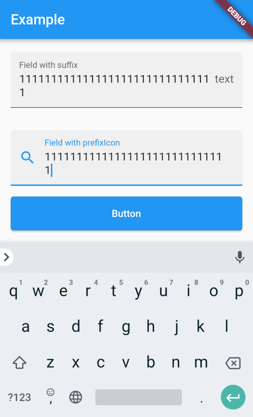 When TextField has prefix or suffix and multiline input, the screen layout may be incorrect ...