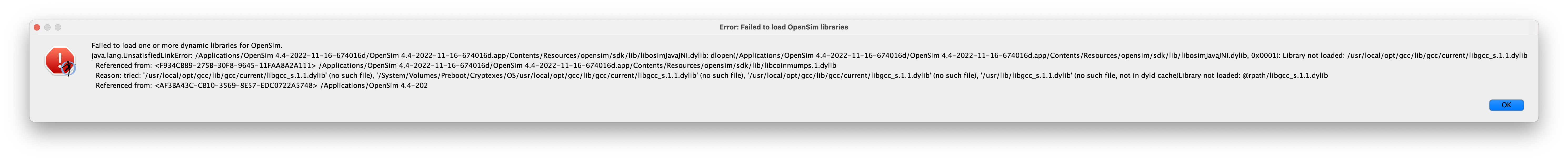 On macOS 11+, `libcoinmumps` may incorrectly depend on `libgcc` · Issue #3320 · opensim-org ...