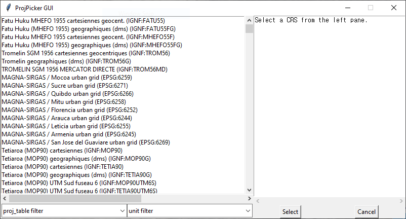 Tkinter GUI missing buttons · Issue #14 · HuidaeCho/projpicker · GitHub