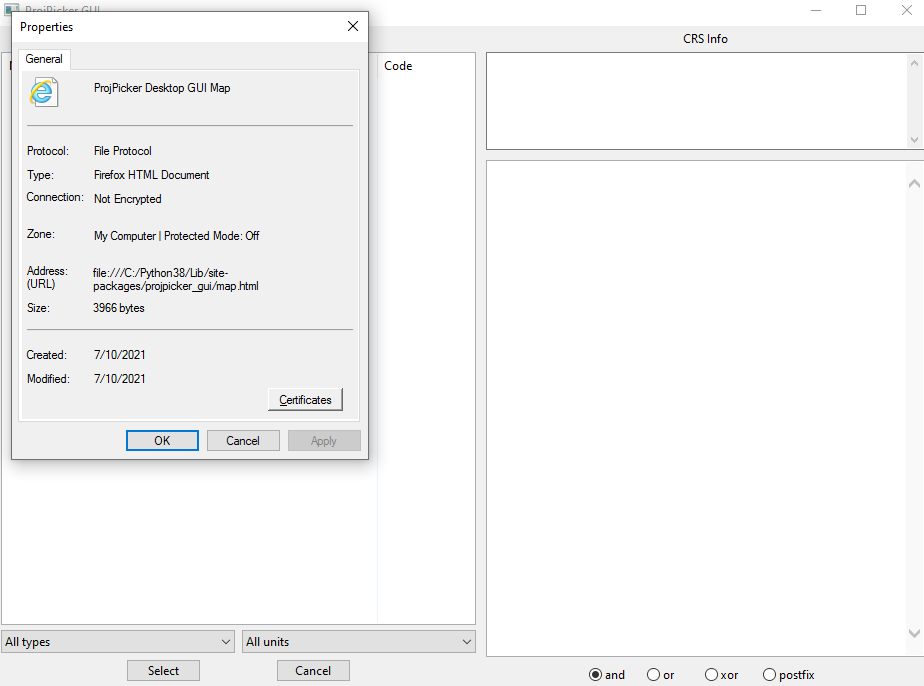 BAD NEWS! Doesn't work on Windows · Issue #10 · HuidaeCho/projpicker-gui · GitHub