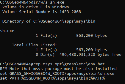 [Feat] OSGeo4W batch files for Python scripts and sh.exe support ...