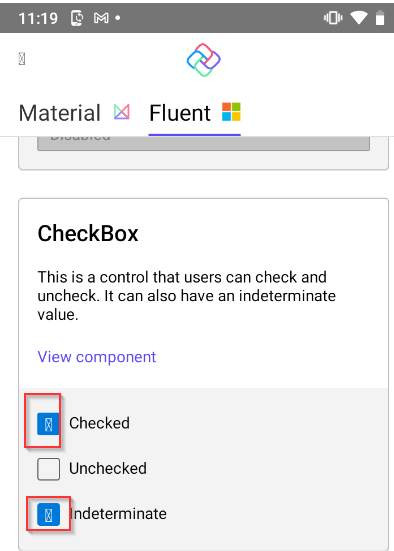 [Gallery][Android/iOS] Image inside Checkbox is displaying incorrectly. · Issue #5048 ...