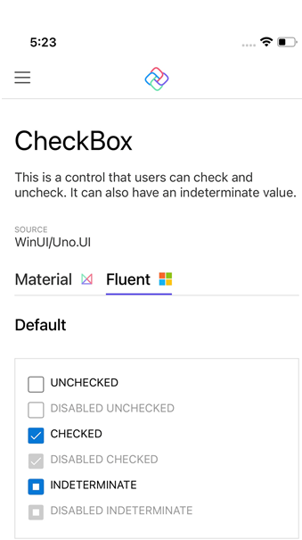 [Gallery][Android/iOS] Image inside Checkbox is displaying incorrectly. · Issue #5048 ...