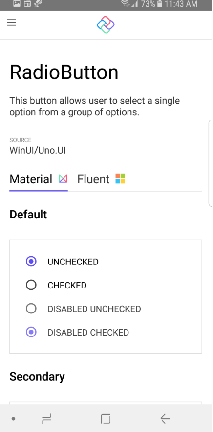 [Gallery][iOS] Radio Button is not working. · Issue #5173 · unoplatform ...