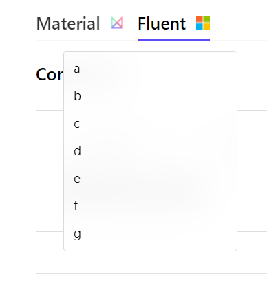 [Gallery][Skia.GTK] Fluent combobox is not Working properly and for Material the combobox is ...