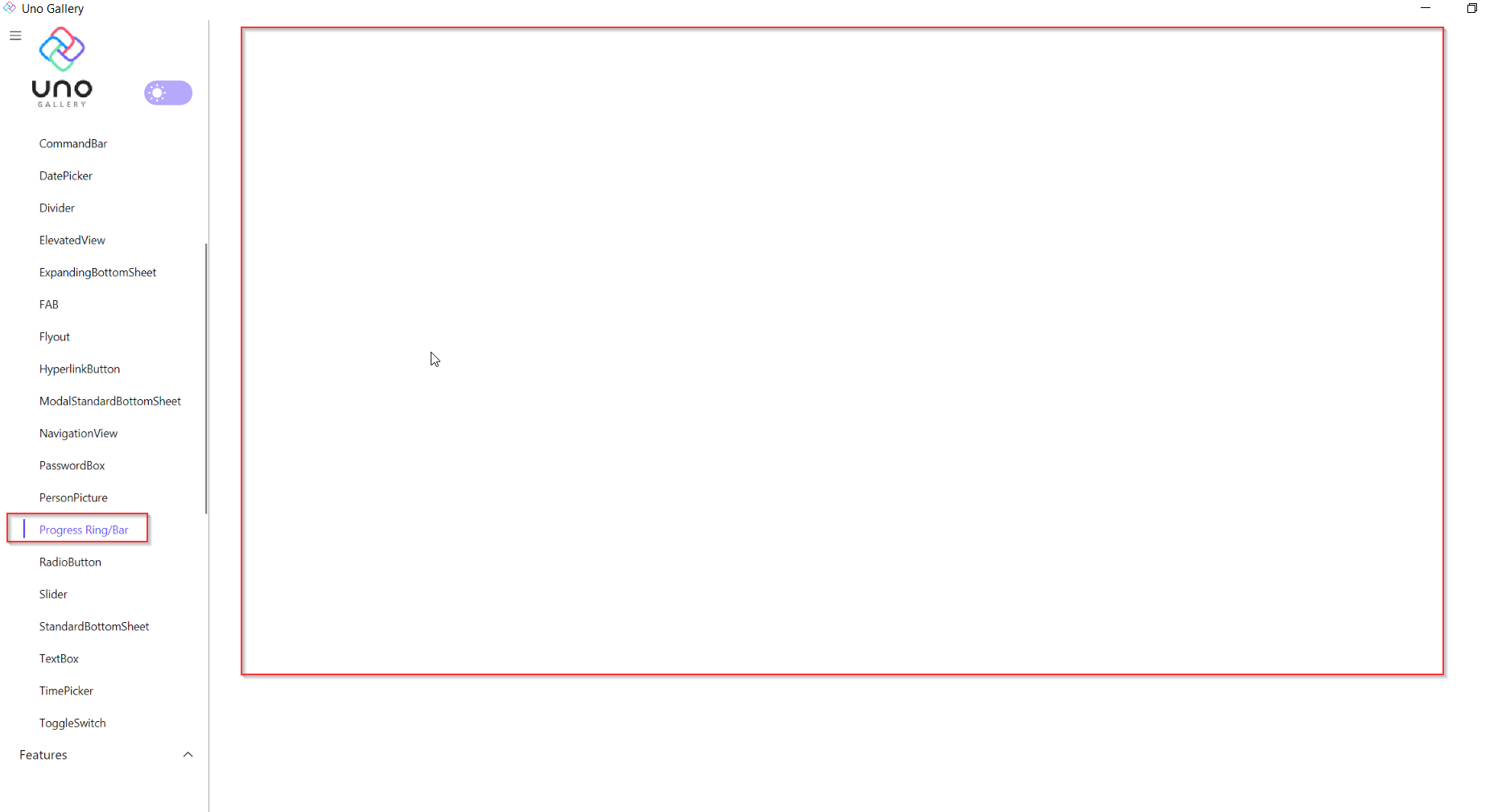 [Gallery][Skia.GTK]Progress Ring/Bar page is blank. · Issue #5206 · unoplatform/uno · GitHub