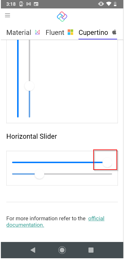 [Android/iOS/Wasm][Controls/Gallery - Slider - For Horizontal Slider, when slide upto the end ...