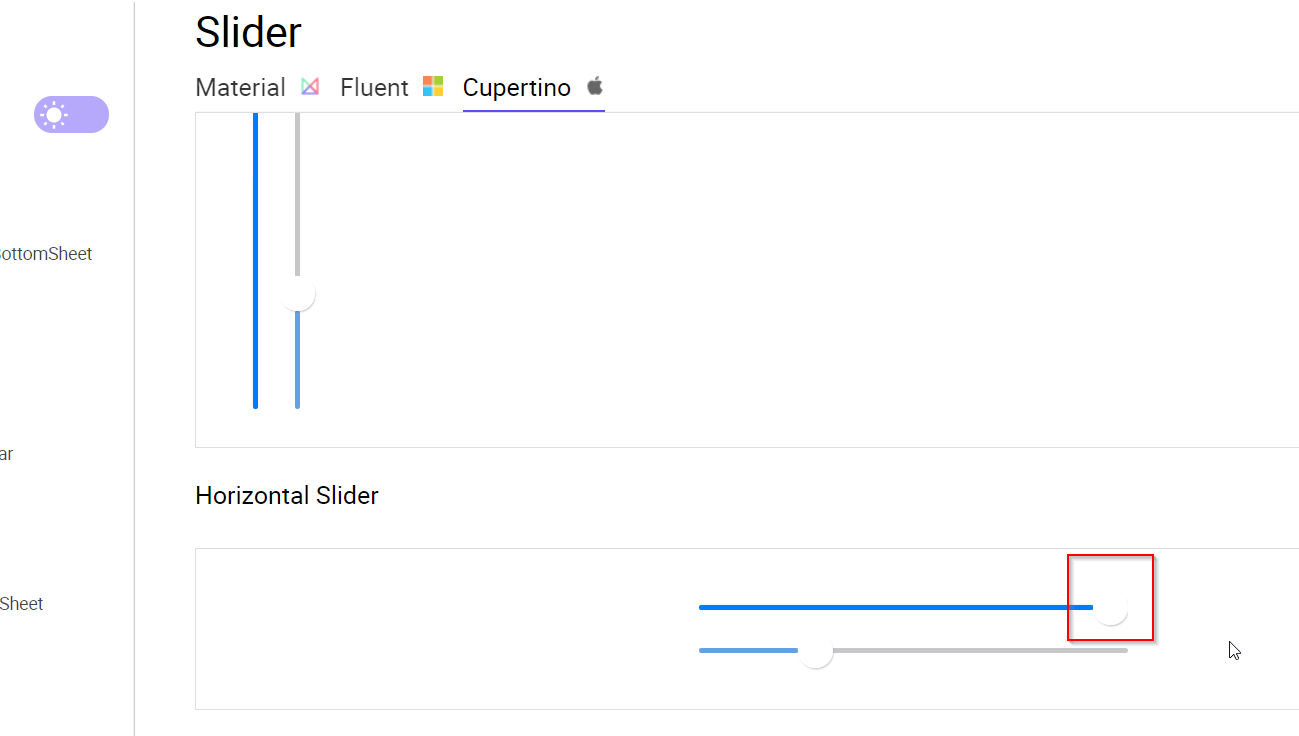 [Android/iOS/Wasm][Controls/Gallery - Slider - For Horizontal Slider, when slide upto the end ...