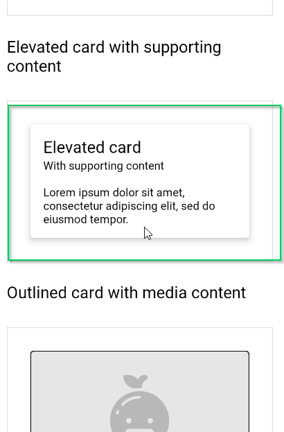 [Gallery][WASM/Skia.Gtk/UWP] Card-Outline of the card image is not showing properly for all the ...