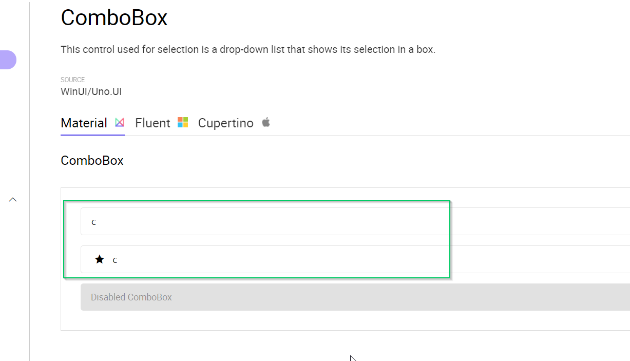 [Gallery][Skia.GTK]Combobox is not working for Material, Fluent and Cupertino. · Issue #5861 ...