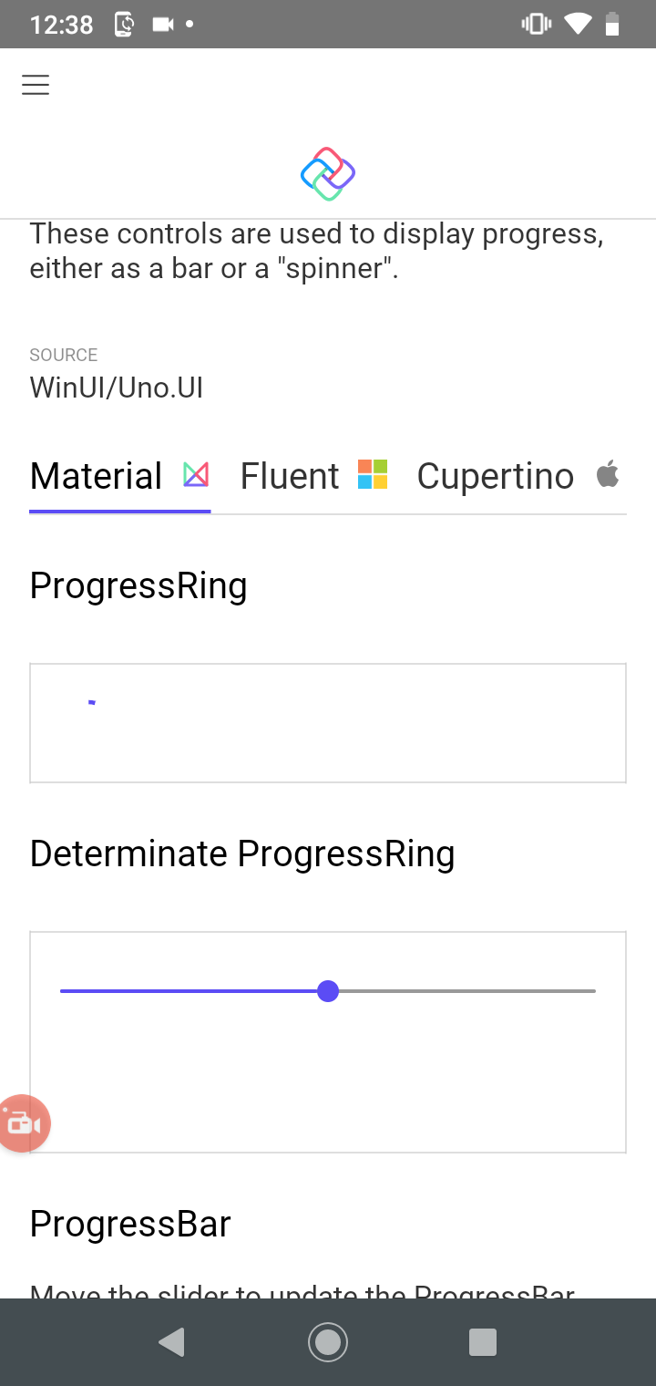 [Gallery][Wasm][Android] Material -ProgressRing/Bar - The Progress Ring ...