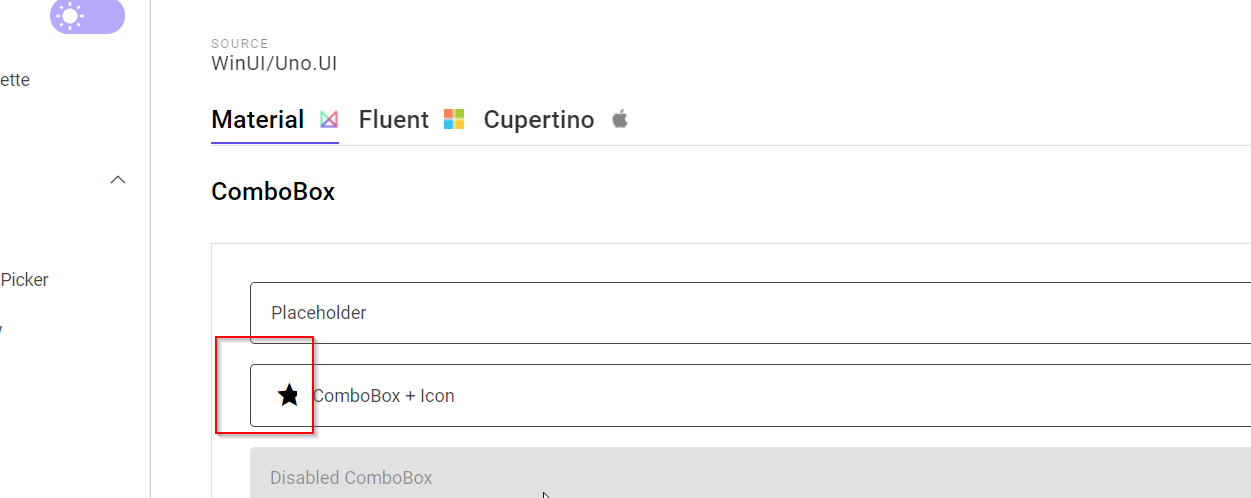 [Gallery][Wasm] Combobox and Textbox(Material)- The star symbol is truncating for 'Combobox ...