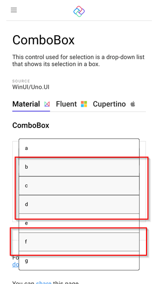 Gallery Ios Combobox Material When Selecting Item In Combobox Highlighting Multiple Selected 1895