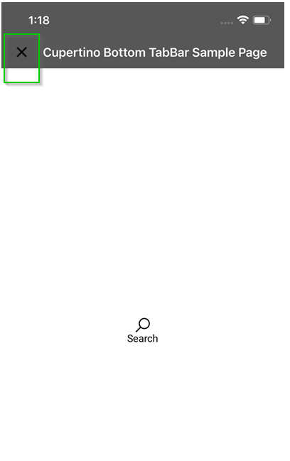 [Gallery][WASM/Skia.Gtk]TabBar- Close(X) Icon is missing for 'Bottom TopBar Sample Page' in ...