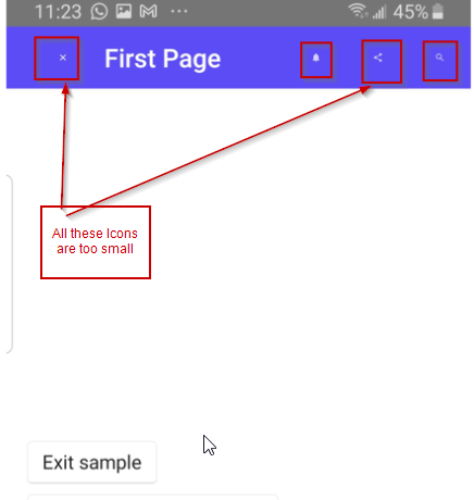 [Gallery][Android] Commandbar,TabBar and NavigationBar-Back arrow button on Commandbar and Close ...
