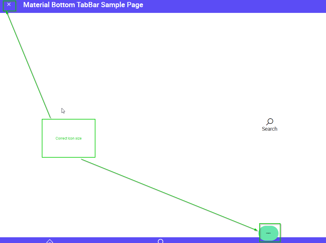 [Gallery][Android] Commandbar,TabBar and NavigationBar-Back arrow button on Commandbar and Close ...