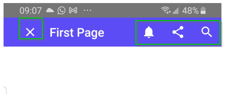 [Gallery][Android] Commandbar,TabBar and NavigationBar-Back arrow button on Commandbar and Close ...