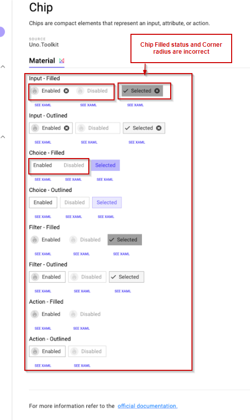 [Gallery][Android/iOS/Catalyst]Chip and Chip Group-For all the chips Inner Filled and corner ...