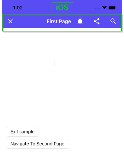 [Gallery][Android] NavigationBar-Top Header(Close Icon, Bell, Share and Search Icon) is missing ...