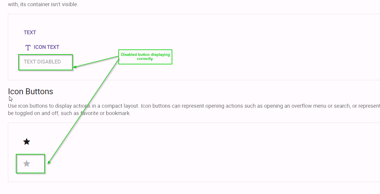 [Gallery][Skia.GTK]Buttons(Material)- Disabled button are not displaying as Disabled. · Issue ...