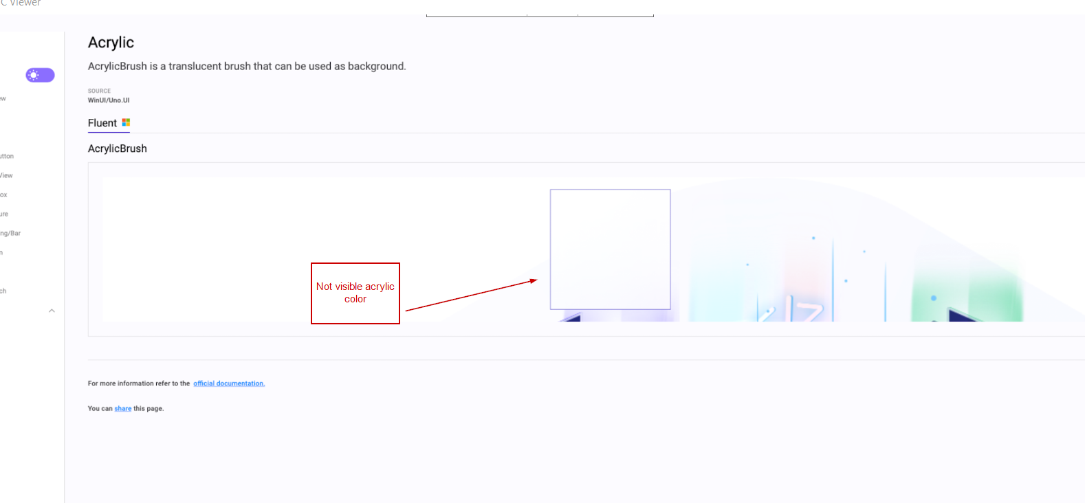 [Gallery][iOS/MacOS Catalyst]Acrylic- AcrylicBrush is not displaying correctly. · Issue #9042 ...