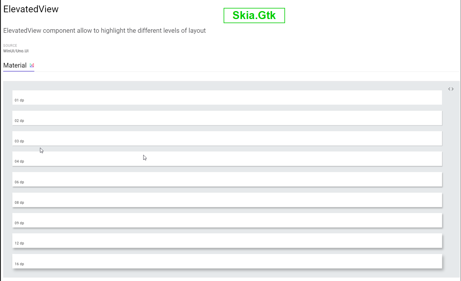 [Gallery][All Platforms] ElevatedView unification. · Issue #9388 · unoplatform/uno · GitHub