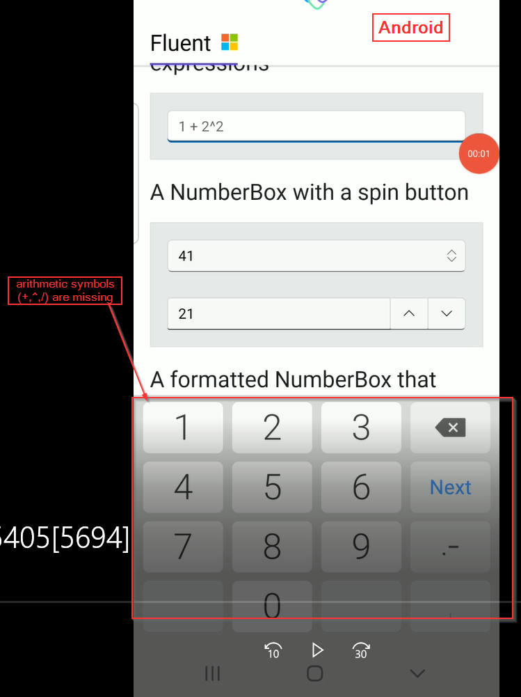 Gallery Androidioswasm Numberbox For The Evaluates Expression Section Arithmetic Symbols 