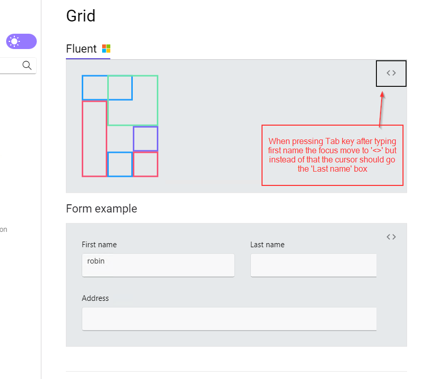 Gallery Skiagtk Grid Tab Key Is Not Working Properly When Press